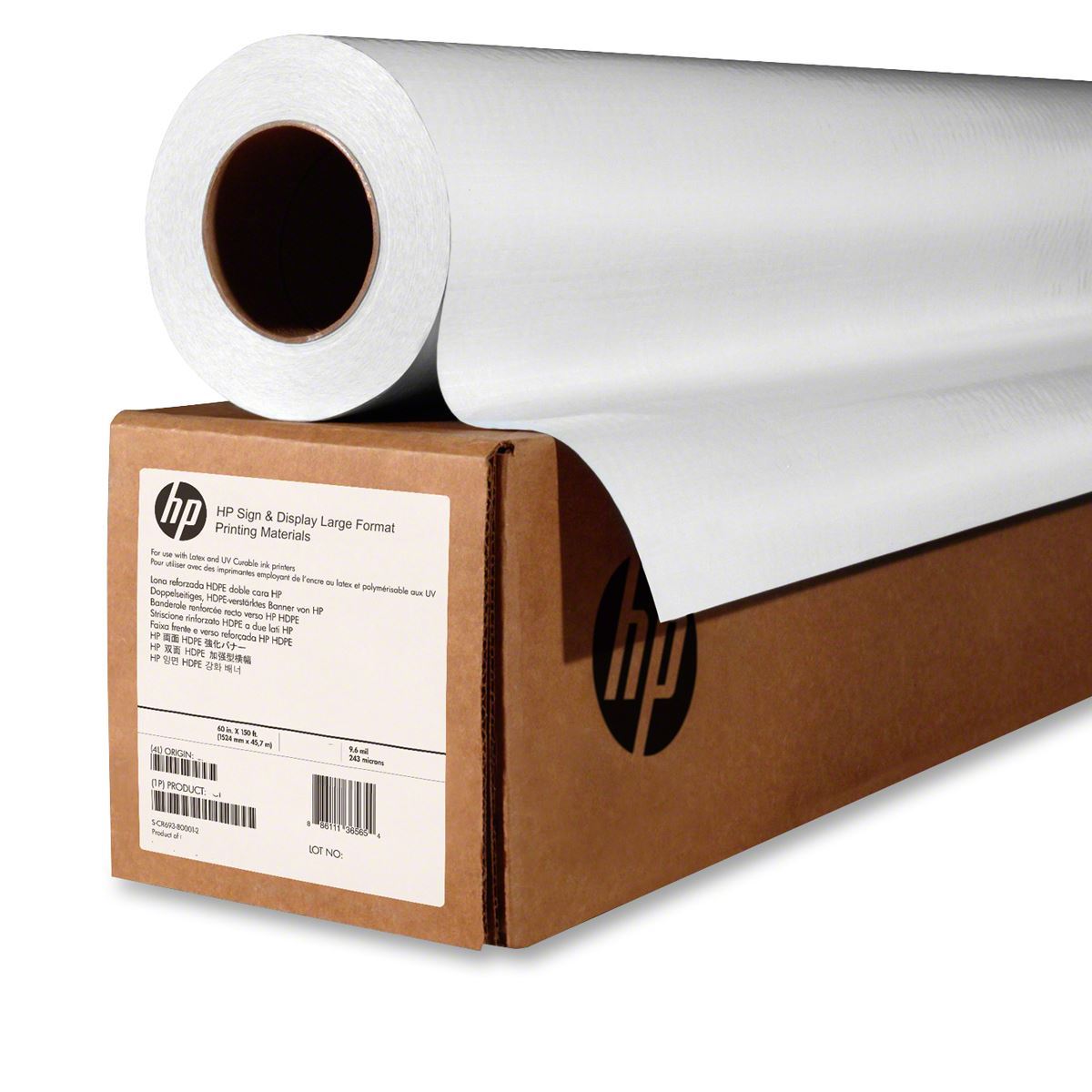 HP Recycled Satin Canvas, 3-in Core (Latex/Solvent) - HPRSCLATEX-PF ...